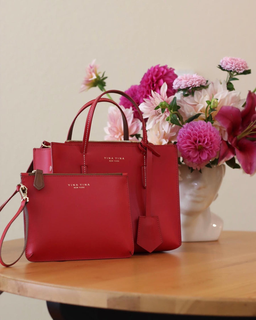 KAFKA MINI TOTE | YINA YINA NEW YORK | RED