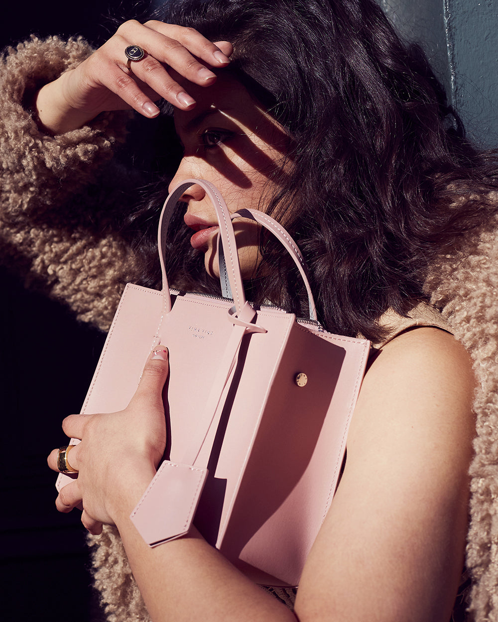 KAFKA Large Tote – Blush | Lightweight Leather Bag | YINA YINA – YINA ...